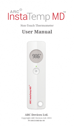 ARC INSTATEMP MD INFRARED THERMOMETER - Phartech Online